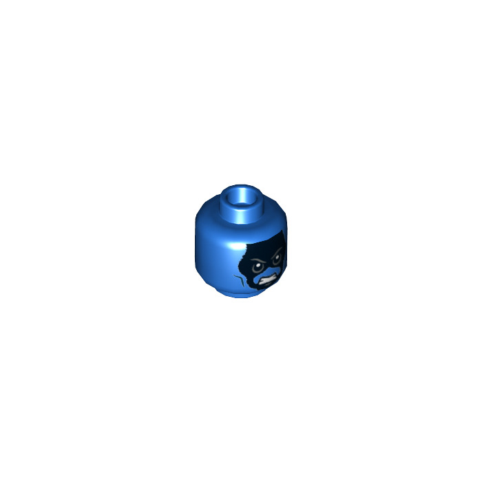 LEGO Ronan The Accuser with Blue Head Minifigure Head (3626 / 18379 ...