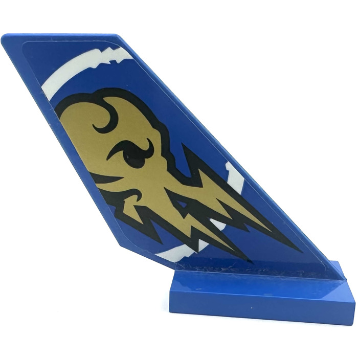 LEGO Blue Rudder 2 x 4 x 6 with Lightning (Right) Sticker (6239 ...