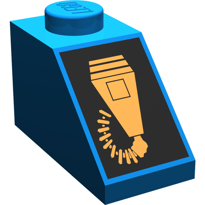 LEGO Blue Slope 1 x 2 (45°) with Microphone (3040) | Brick Owl - LEGO ...