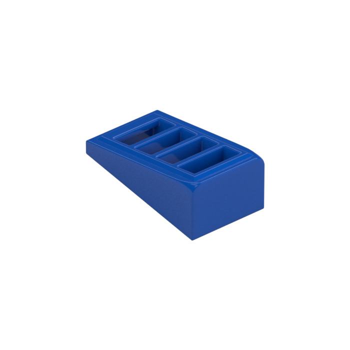 LEGO Blue Slope 1 x 2 x 0.7 (18°) with Grille (61409 / 113474) | Brick Owl
