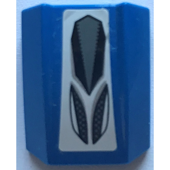 LEGO Blue Slope 1 x 2 x 2 Curved with Grille Sticker (30602) | Brick ...