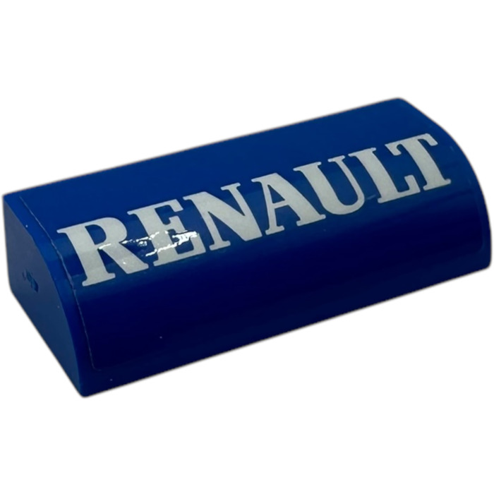 LEGO Blue Slope 1 x 4 Curved with RENAULT Sticker (6191) | Brick Owl ...