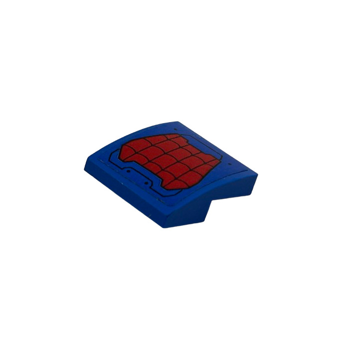 LEGO Slope 2 x 2 Curved with Spider Web on Red Background Sticker ...