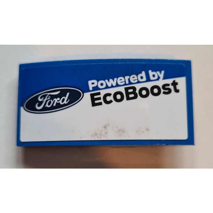 LEGO Blue Slope 2 x 4 Curved with Ford Logo and 'Powered by EcoBoost ...