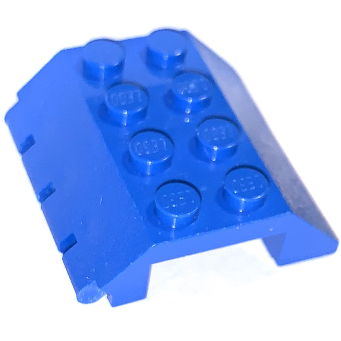 LEGO Blue Slope 4 x 4 (45°) Double with Hinge (4857) | Brick Owl - LEGO ...