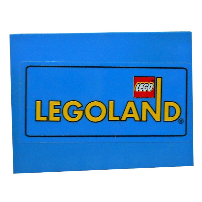レゴ 青 スロープ 6 x 8 (10°) と Legoland ステッカー (4515) | Brick Owl - LEGO 市場