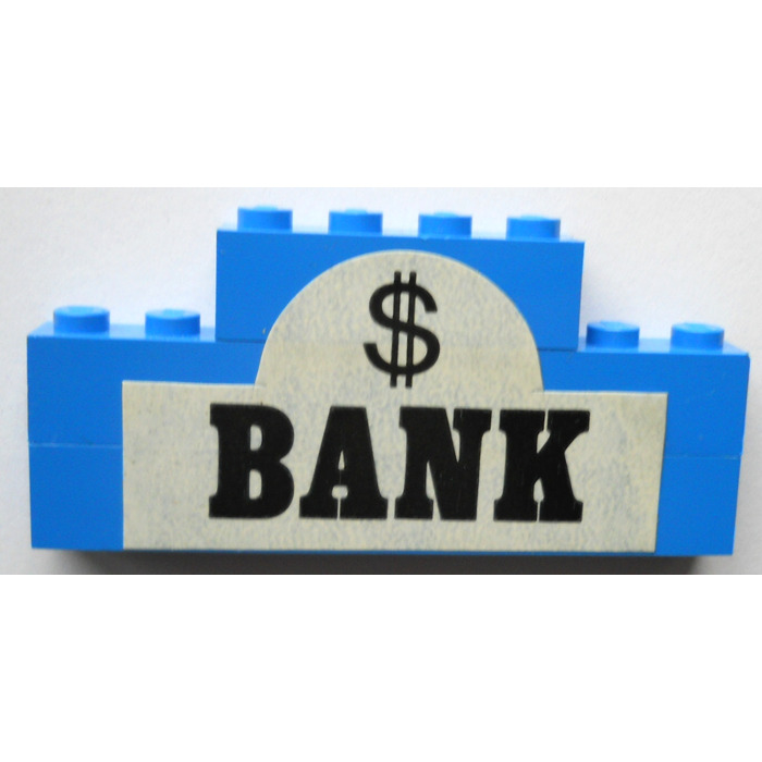 LEGO Stickered Assembly with Dollar Sign and Bank Sticker | Brick Owl ...