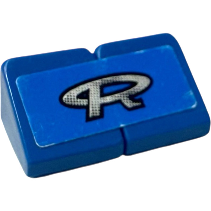 LEGO Stickered Assembly with Stylized Silver Capital Letter R with ...
