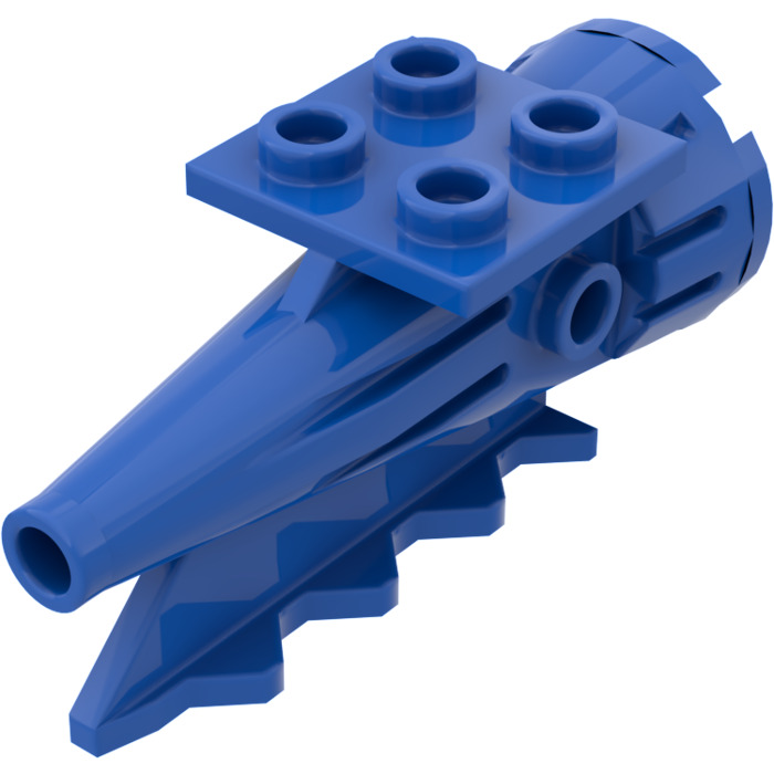 LEGO Blue Tail 4 x 2 x 2 with Rocket (4746) Comes In | Brick Owl - LEGO ...