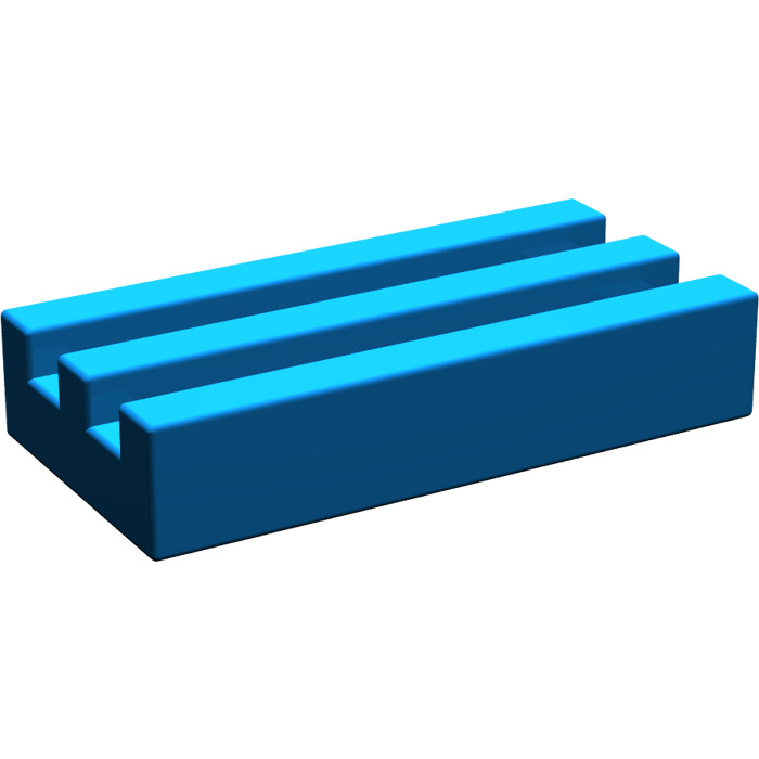 LEGO Blue Tile 1 x 2 Grille (without Bottom Groove) | Brick Owl - LEGO ...