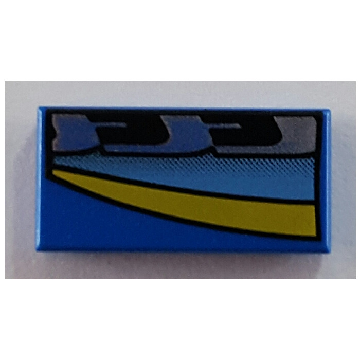 LEGO Blue Tile 1 x 2 with Lines 8364 with Groove (3069) | Brick Owl ...