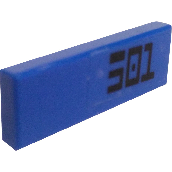 LEGO Blue Tile 1 x 3 with 501 (Right) Sticker (63864) | Brick Owl ...