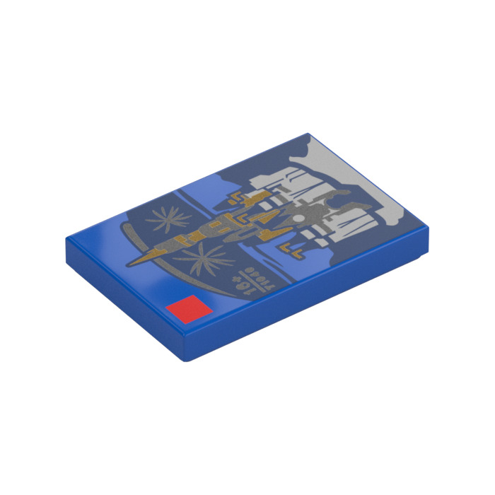 LEGO Blue Tile 2 x 3 with Disney Castle Set Box (26603 / 60580) | Brick ...