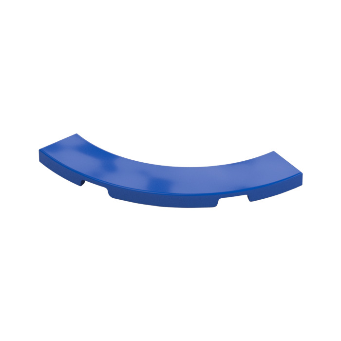 LEGO Blue Tile 4 x 4 Curved Corner with Cutouts (3477 / 27507) | Brick Owl