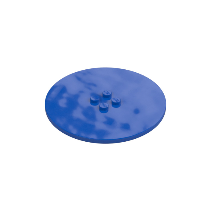 LEGO Blue Tile 8 x 8 Round with 2 x 2 Center Studs (6177) | Brick Owl