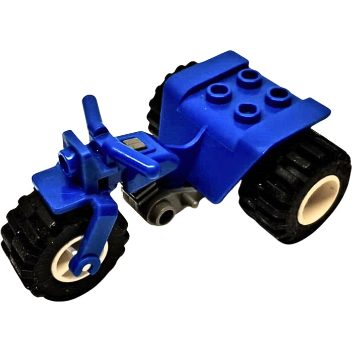 LEGO Blue Tricycle with Dark Gray Chassis and White Wheels | Brick Owl ...