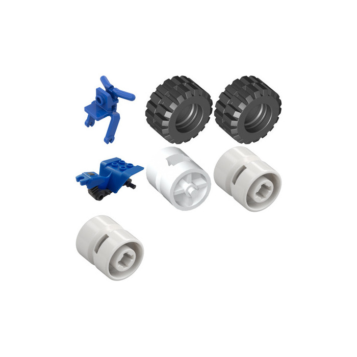 LEGO Blue Tricycle with Dark Gray Chassis and White Wheels | Brick Owl ...