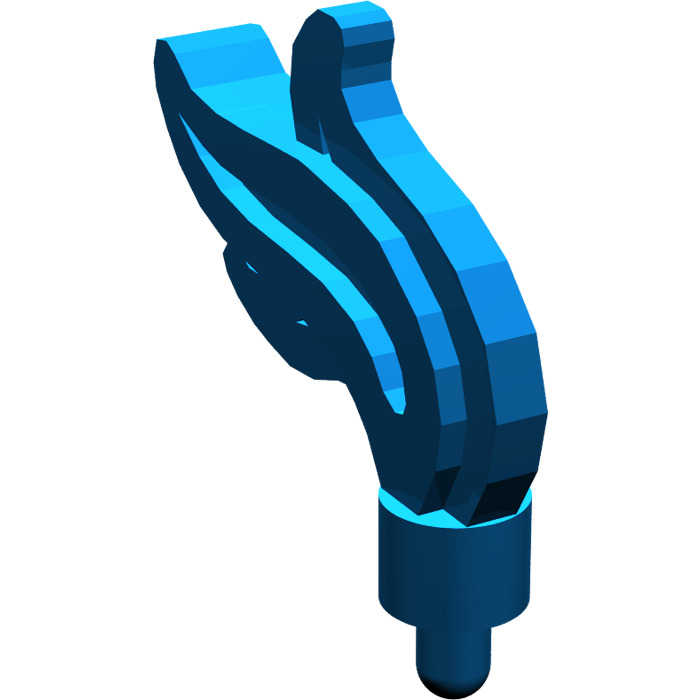 LEGO Blue Triple Feather Plume (Compact) (28661 / 64647) | Brick Owl ...