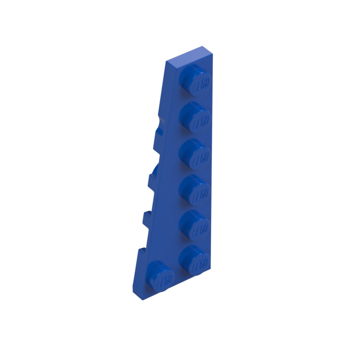 LEGO Blue Wedge Plate 2 x 6 Left (78443) | Brick Owl - LEGO Marketplace