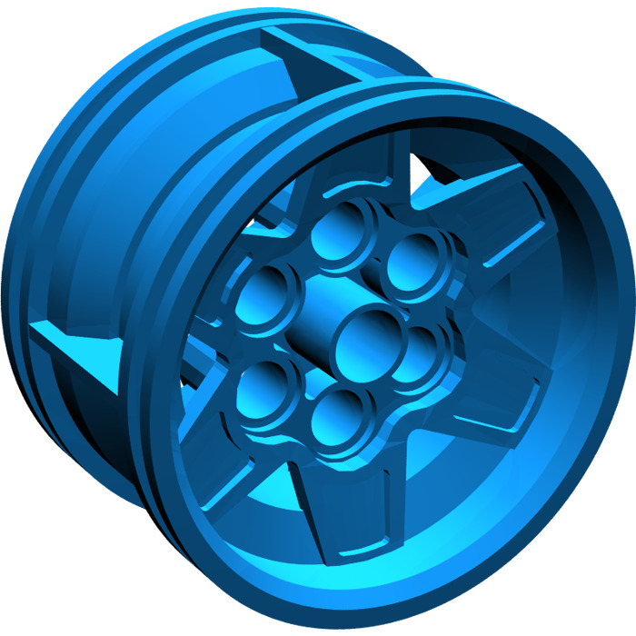 LEGO Blue Wheel Rim Ø43.2 x 26 with 6 Pinholes (51488 / 56908) | Brick ...