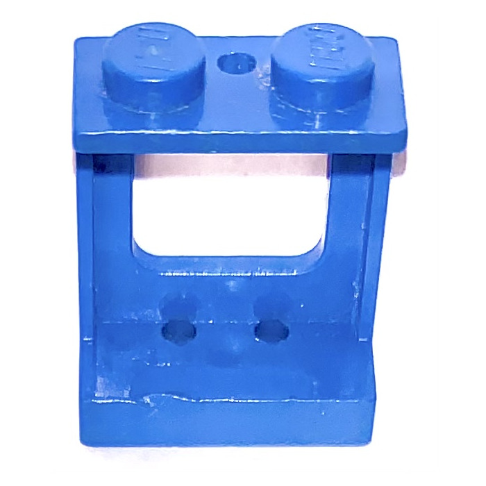 LEGO Blue Window Frame 1 x 2 x 2 (Plane) with 2 Holes in Bottom (2377 ...