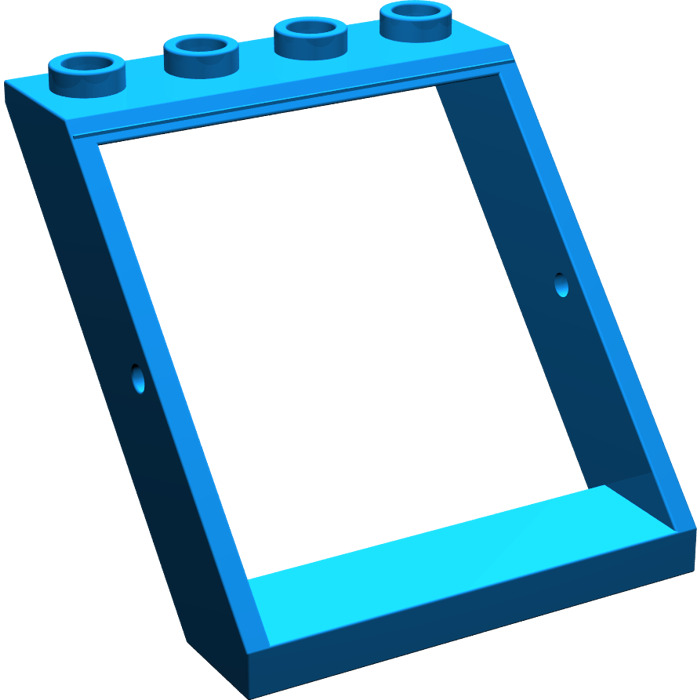 LEGO Blue Window Frame 4 x 4 x 3 Roof (4447) | Brick Owl - LEGO Marketplace