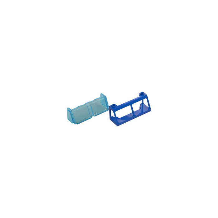LEGO Blue Windscreen with Transparent Light Blue Glass | Brick Owl ...