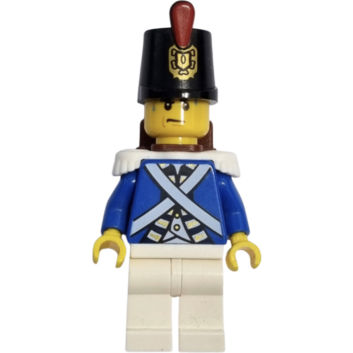 LEGO Bluecoat Soldier with Reddish Brown Backpack and Sweat Drops ...