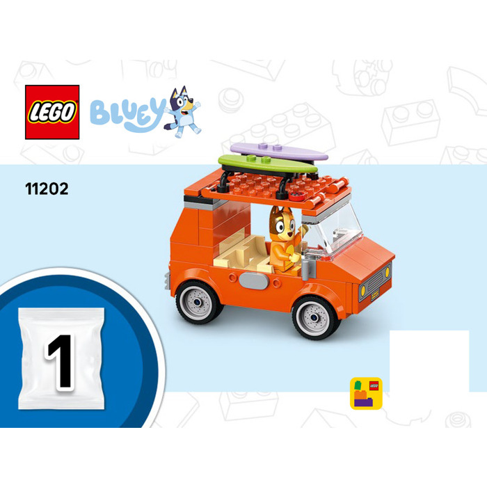 LEGO Bluey's Beach & Family Car Trip Set 11202 Instructions | Brick Owl ...