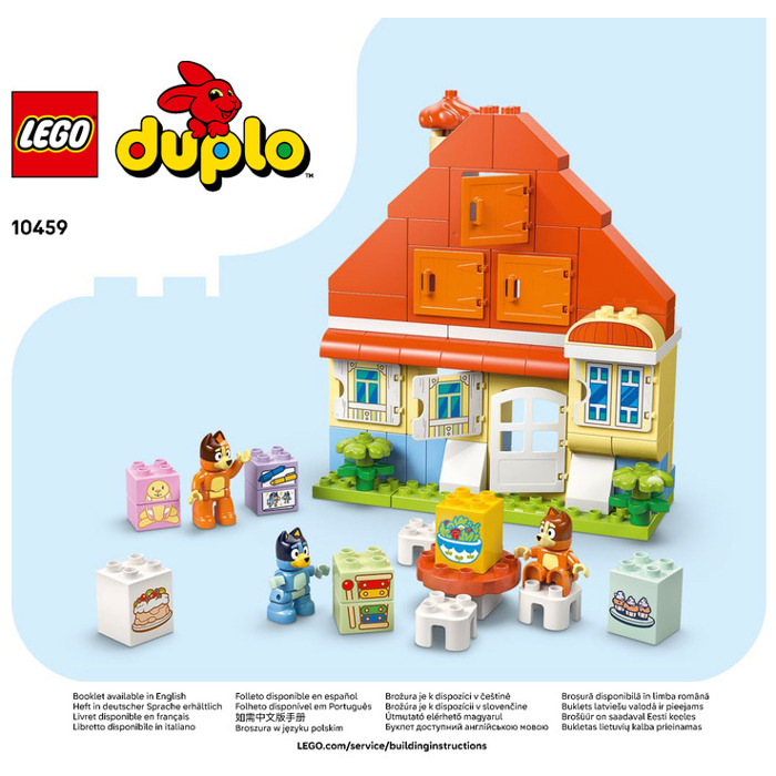 LEGO Bluey's Family House with Memory Game Set 10459 Instructions ...