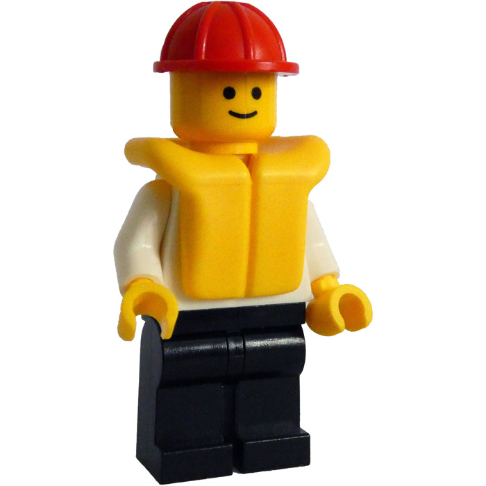 LEGO Boat Worker with Life Jacket Minifigure | Brick Owl - LEGO Marketplace