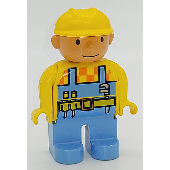 LEGO Bob the Builder with Overalls and Yellow Top Duplo Figure | Brick ...