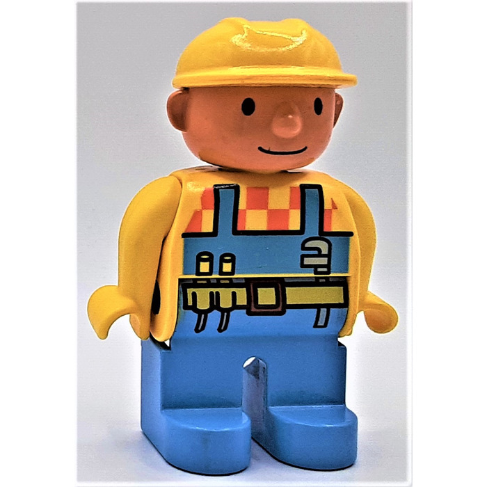 LEGO Bob the Builder with Overalls and Yellow Top Duplo Figure | Brick ...