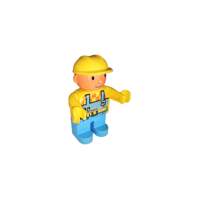 LEGO Bob the Builder with Overalls and Yellow Top Duplo Figure | Brick ...