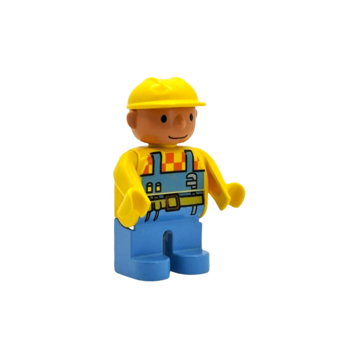 LEGO Bob the Builder with Overalls and Yellow Top Duplo Figure | Brick ...