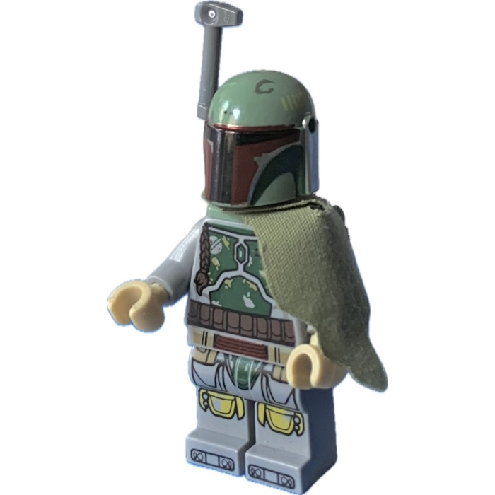 LEGO Boba Fett with Olive Green Pauldron and Tan Hands Minifigure ...