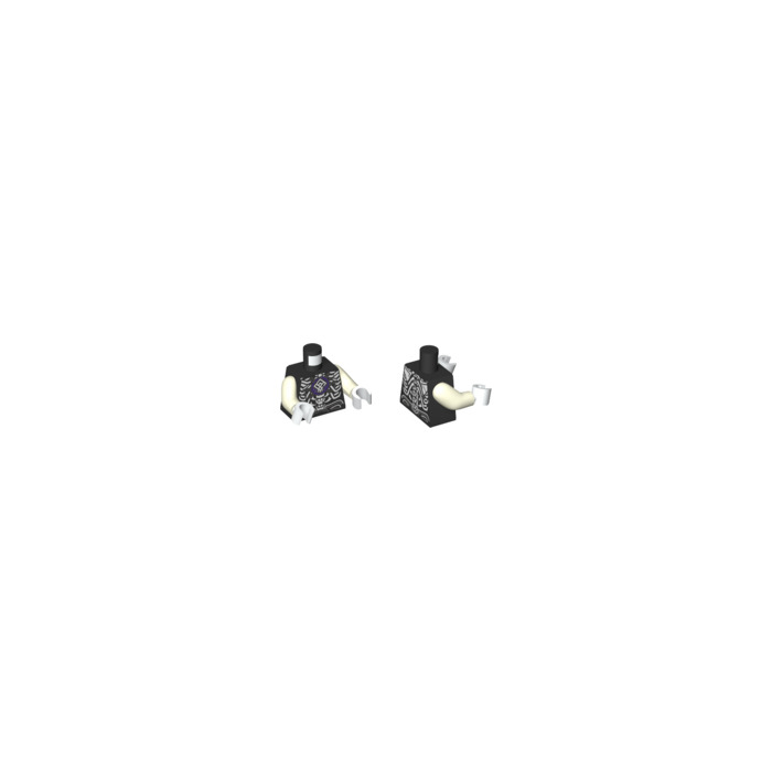 Lego Bone Spirit Minifig Torso Glow In The Dark Arms 973 76382 Brick Owl Lego Marketplace