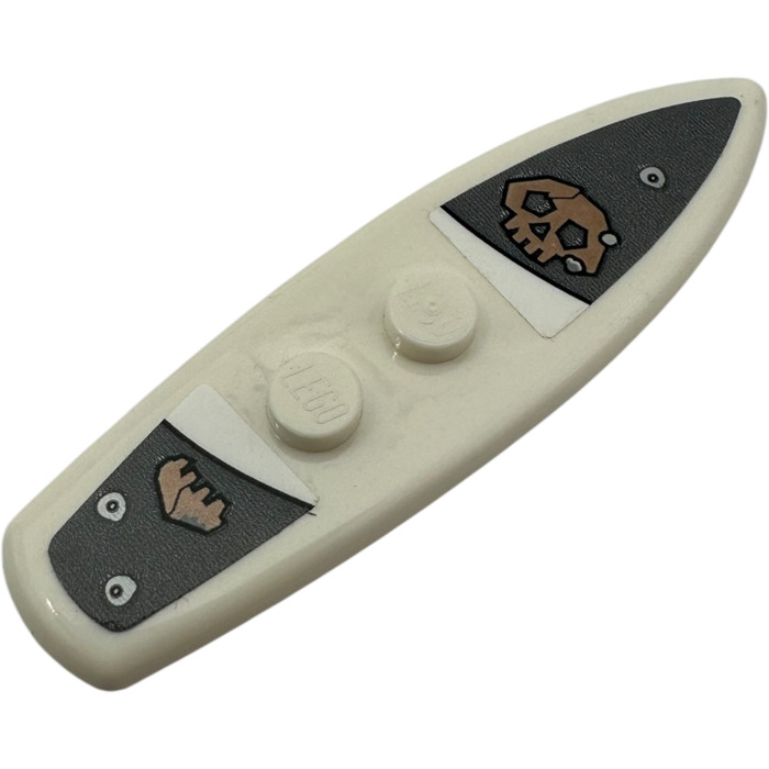 LEGO Boogie Board with copper skull and jaw bone with metal rivets ...