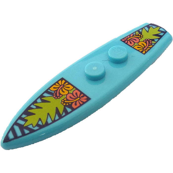 LEGO Boogie Board with Palm Lime Leaves and Coral Flowers | Brick Owl ...