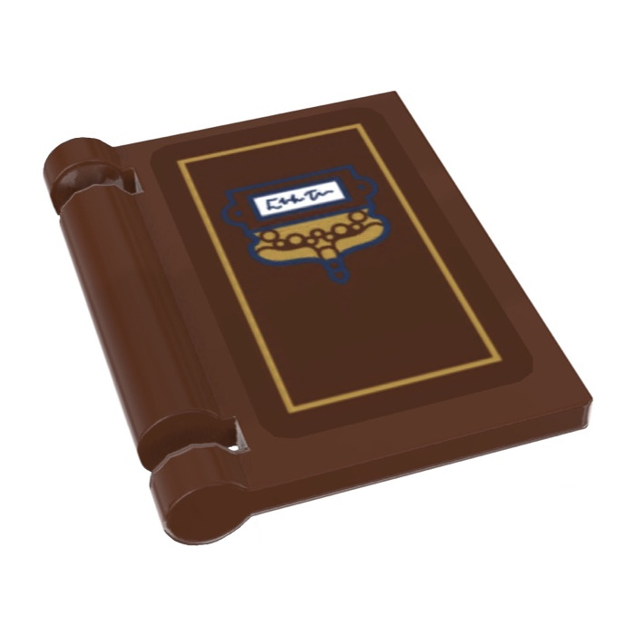 LEGO Book Cover with ‘Elphaba’ and Gold Clasp Sticker | Brick Owl ...