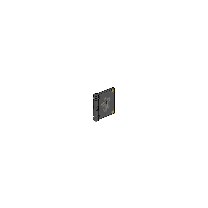 LEGO Book Cover with Gold Corner Covers and Gray Tear (29167 / 39545 ...
