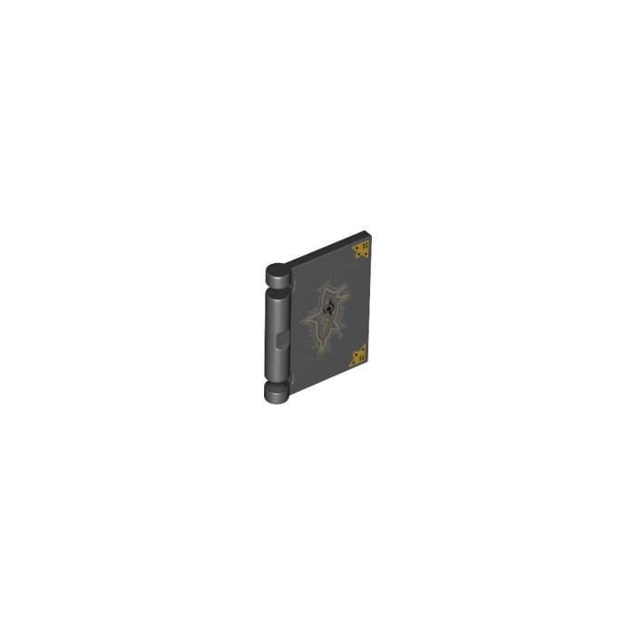 LEGO Book Cover with Gold Corner Covers and Gray Tear (29167 / 39545 ...