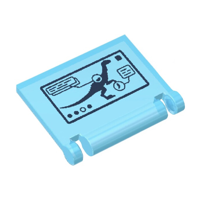 LEGO Book Cover with Therizinosaurus Image and Notes on Screen Sticker ...