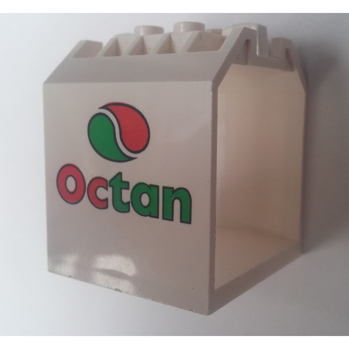 LEGO Box 4 x 4 x 4 with Angled Top with Octan Logo (30639 / 43330 ...