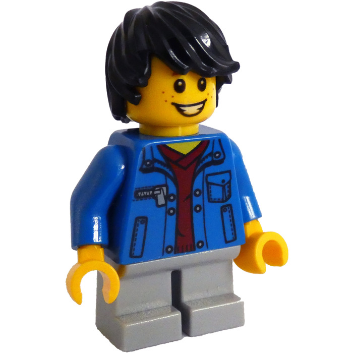 LEGO Boy, Denim Jacket Minifigure | Brick Owl - LEGO Marketplace