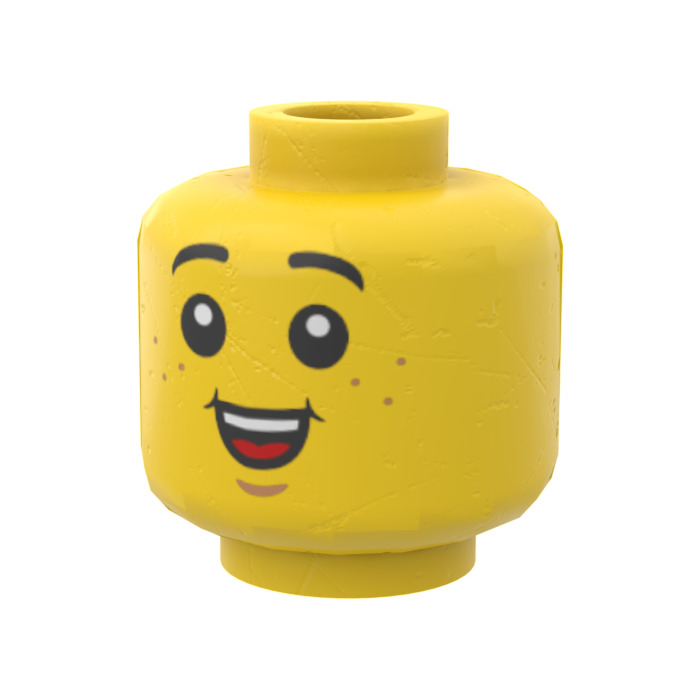 LEGO Boy Head with Freckles (3626 / 73644) | Brick Owl - LEGO Marketplace