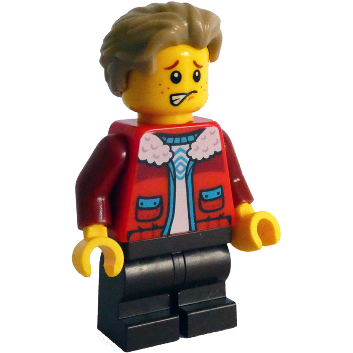 LEGO Boy - Red Jacket Minifigure | Brick Owl - LEGO Marketplace