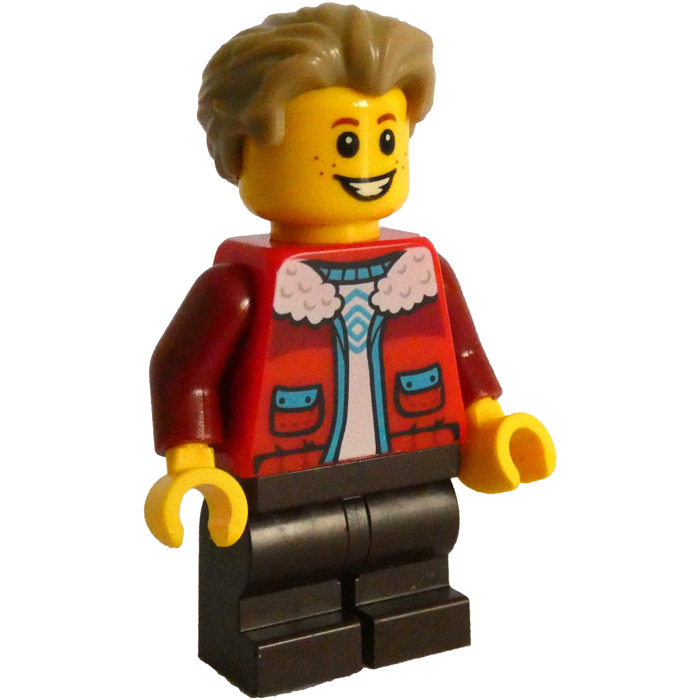LEGO Boy - Red Jacket Minifigure | Brick Owl - LEGO Marketplace