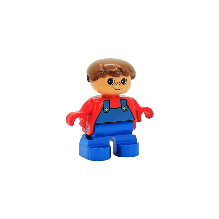 LEGO Boy with Blue Overalls and Red Top Duplo Figure | Brick Owl
