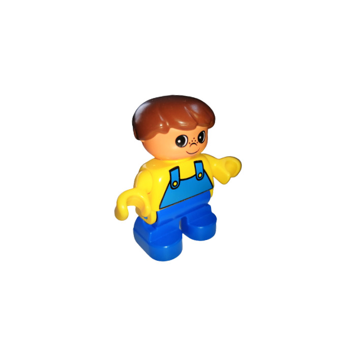 LEGO Boy with Blue Overalls and Yellow Top Duplo Figure | Brick Owl